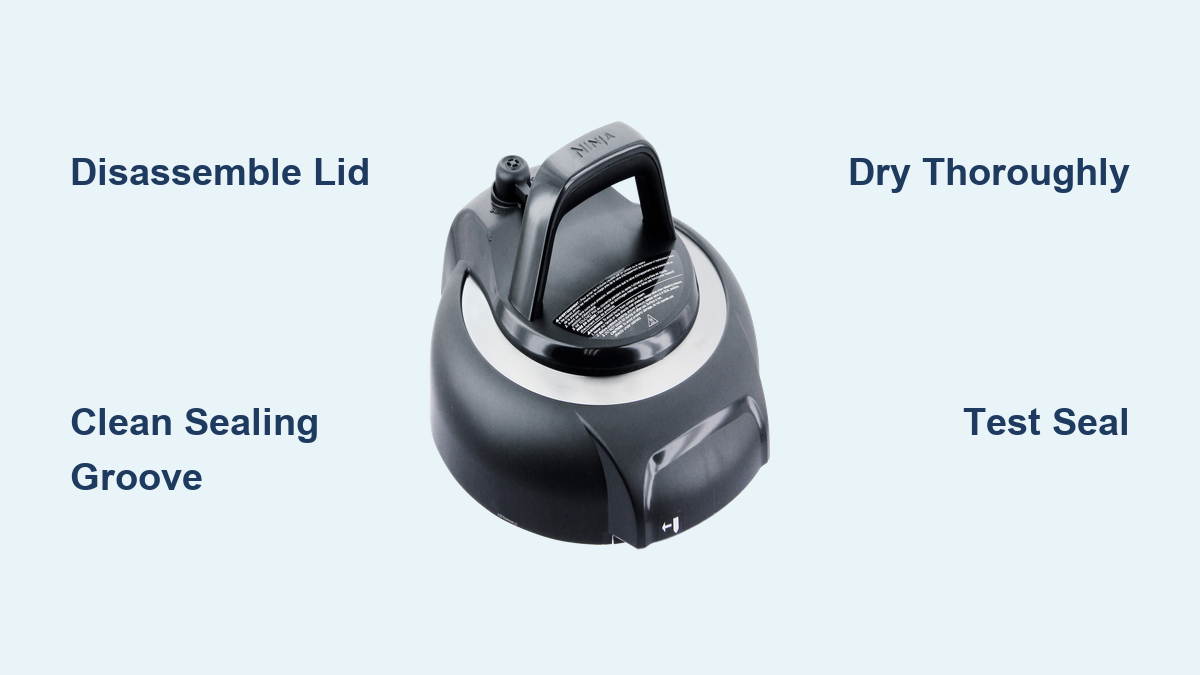How to Clean Ninja Pressure Cooker Lid