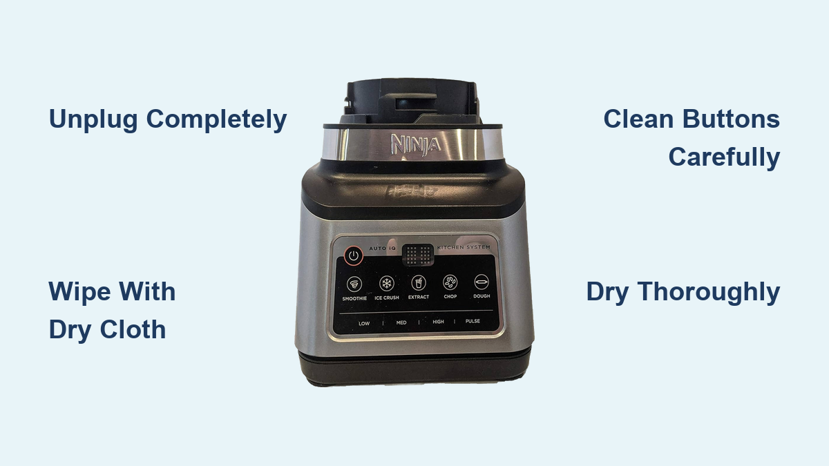 How to Clean Ninja Blender Motor Base