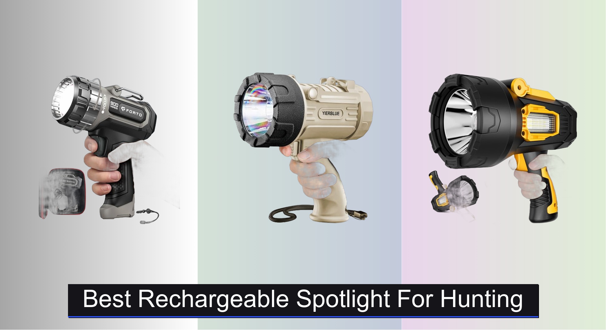 8 Best Rechargeable Spotlights for Hunting 2026
