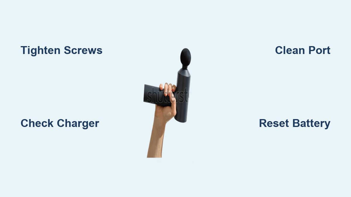 How to Fix Iconic Massage Gun Not Working