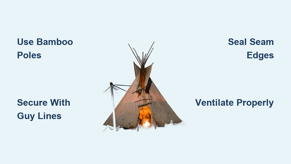 How to Make a Teepee Tent for Camping